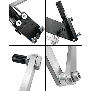 NTSUMI Sharpener Model 5005 Lawn Mower Blade Sharpener fits Straight and Standard Lawn Mower Blades, for Right and Left Hand Blades, 15°-45° Adjustable, Black