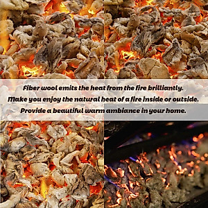 Utheer Glowing Embers for Gas Fireplace, 12 Oz Rock Wool Embers for Vent Free or Vented,Ventless Gas Log Sets, Inserts Indoor Gas Fireplaces