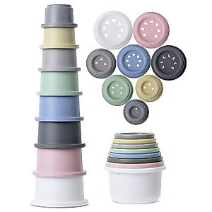 Mr. Pen- 8 Pcs, Baby Stacking Toys/Cups, Nesting Cups, Stackable Cups for Baby and Toddler