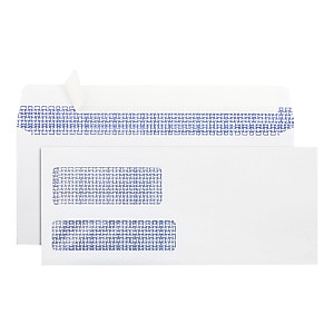 #9 Double Window Security Envelopes, HERKKA No.9 Double Window Business Envelopes Designed for Quickbooks Invoices and Business Statements - Number 9 Size 3 7/8 Inch X 8 7/8 Inch - 24 LB - 500 Count