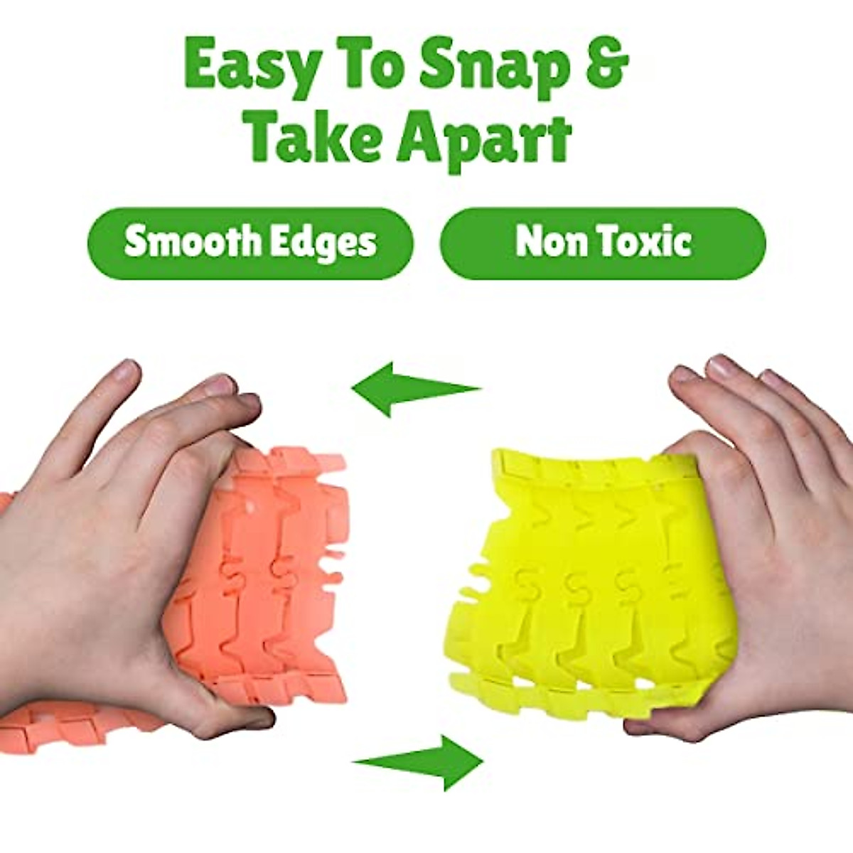 Ontel Magic Tracks Mega Xtreme with 2 Race Car and 18 ft of Flexible, Bendable Glow in the Dark Racetrack, As Seen on TV