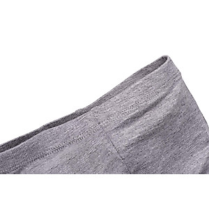 Go Little One Go Anti-Slip Bamboo Baby Crawling Leggings Pants - Helps Learning to Crawl on Slippery Floors Easier and Safer (Heather Grey, One Size)