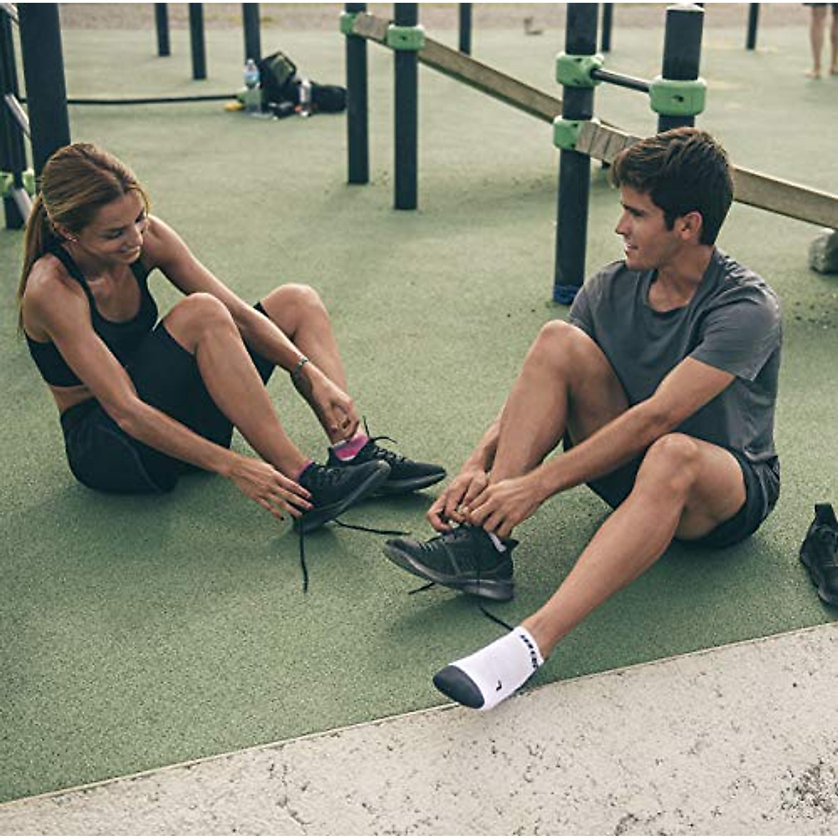 CEP Women's Compression Socks Compresion No Show Socks 3.0, Black/Dark Grey IV