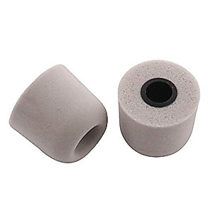 ALXCD Foam Ear Tips Compatible with 4.0mm Connect Hole, Medium Size 4 Pairs Soft Memory Foam Earbud Tips, Fit for Most in-Ear Headphones, Foam, Black Gray Red Blue