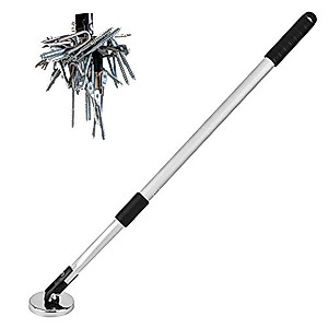 Fabcell Telescoping Magnetic Pickup tool - Screws Parts Finder Magnet Sweeper/45 Inch Super Strength Extendable Telescopic Magnetic Pick-up