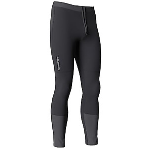 Salomon Men's Standard Cross Run Tight, Deep Black, Large