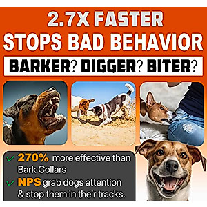 2023release Dog Bark Deterrent Device, Stops Bad Behavior: barking, jumping, aggression- No need to yell or swat, point to the dog, hit the button - Pet corrector, Best Alternative to Anti bark collar