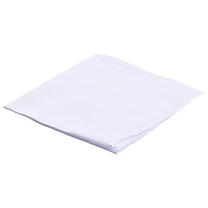 Van Heusen Men's Fine Handkerchiefs,65% Poly 35% Cotton,White Hankie，Pack of 13 Pieces