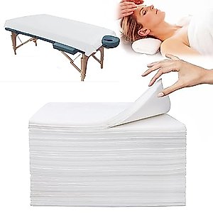 100pcs Disposable Massage Table Sheets, Non-woven Bed Breathable Sheet, 31"*71" Thin Bed Covers for Beauty SPA Salon Hotel Table Cover
