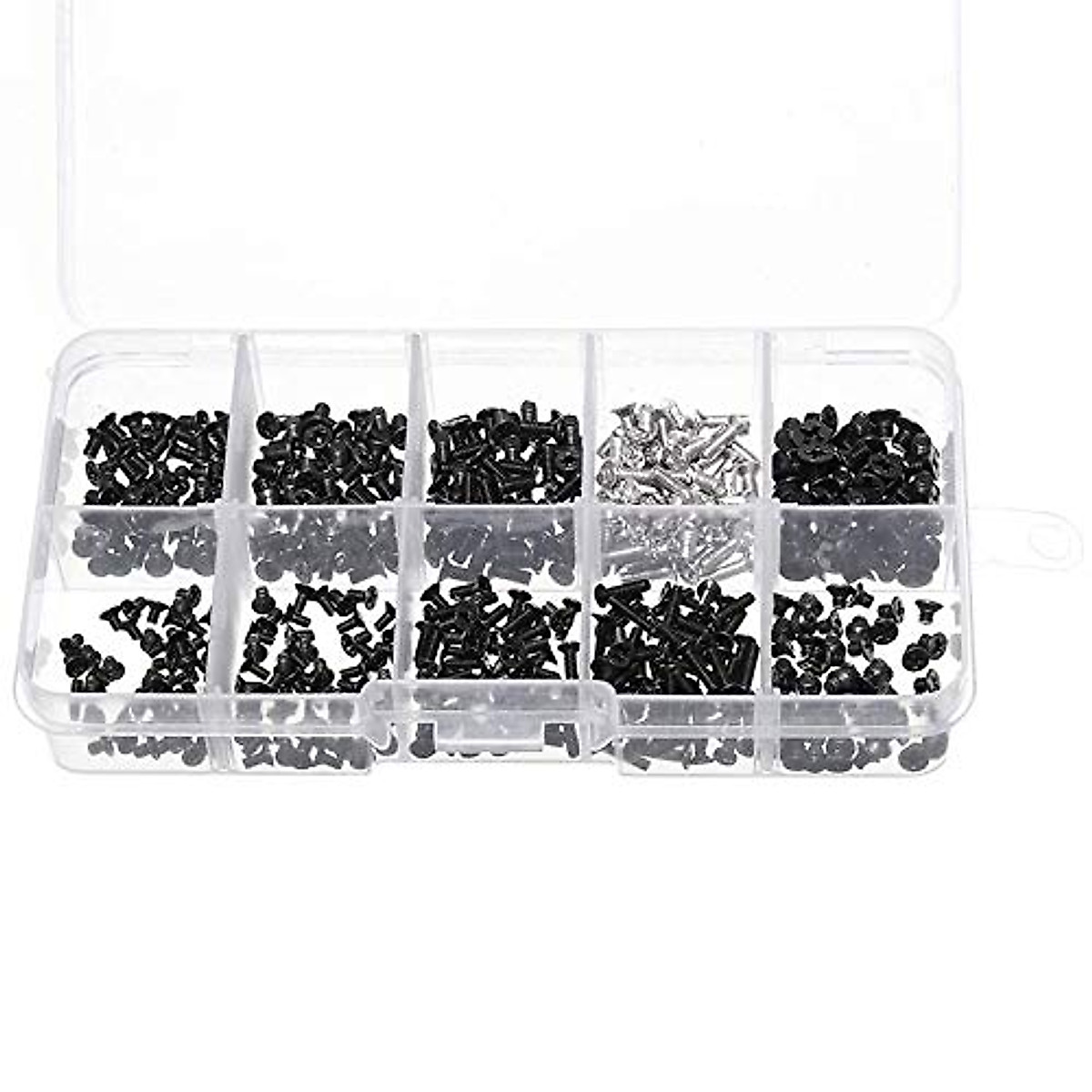 500Pcs for Laptop Notebook for Computer Screw Kit Set for IBM Hp Dell for Lenovo Samsung Sony Toshiba Gateway Acer - (Size: M2/ 3mm/ Black) SCRW-024698