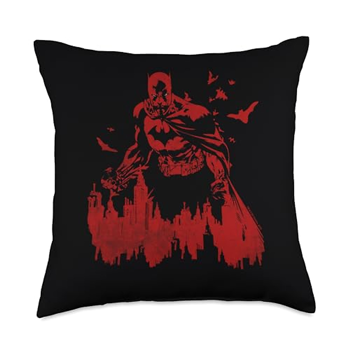 Batman Red Knight Gotham Throw Pillow, 18x18, Multicolor