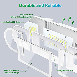 iMaihom 100W Flood Lights Outdoor, 9000LM Ultra Bright LED Flood Light Outdoor, 3 Adjustable Heads Security Lights, IP65 Waterproof Outdoor Flood Light, 6500K Floodlight for Yard Garage Court (White)