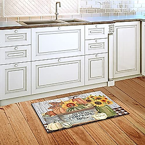 Briarwood Lane Farm Fresh Bushel Autumn Doormat Pumpkins Indoor Outdoor 30" x 18"