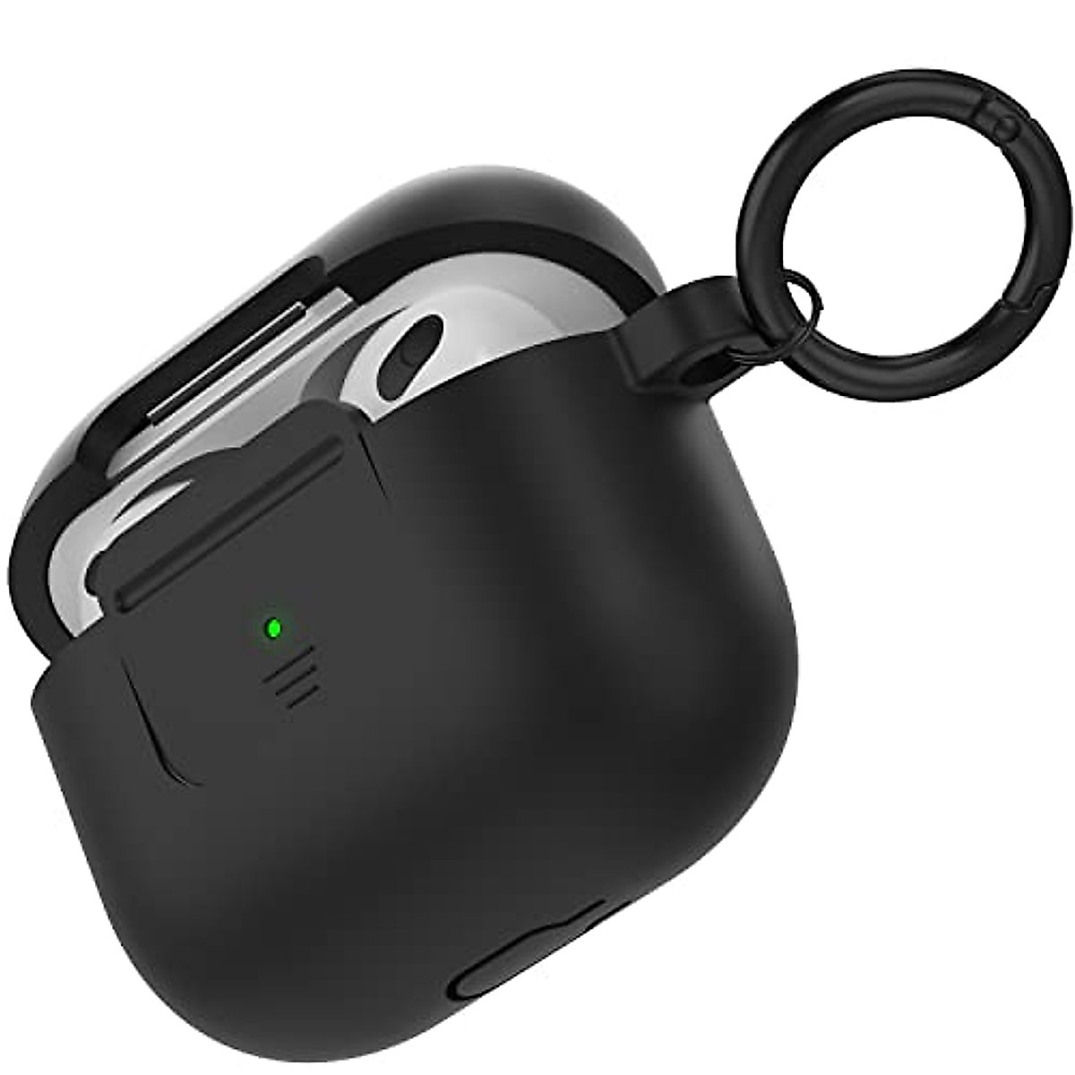 FUNLINK for Airpods 3rd Generation Case, [Upgrade Secure Lock] AirPods 3 Case Cover Shockproof Silicone Skin Protective Case for Apple Airpod Gen 3 with Keychain