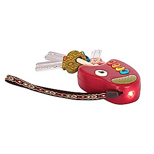 B. toys FunKeys Toy Keys For Toddlers and Babies, Red, 10 Months Plus