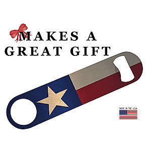 Texas State Flag Speed Bottle Opener Heavy Duty Gift For Texan Lone Star State Flag
