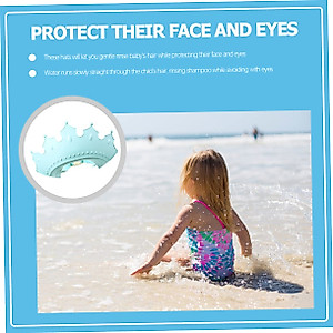 Plastic Shower Cap Shower Bathing Bath Shampoo Safe Visor Hair Soft Cap Blue for Supplies Washing Shape Hat Green Crown Adjustable Caps Silicone Swim Cap