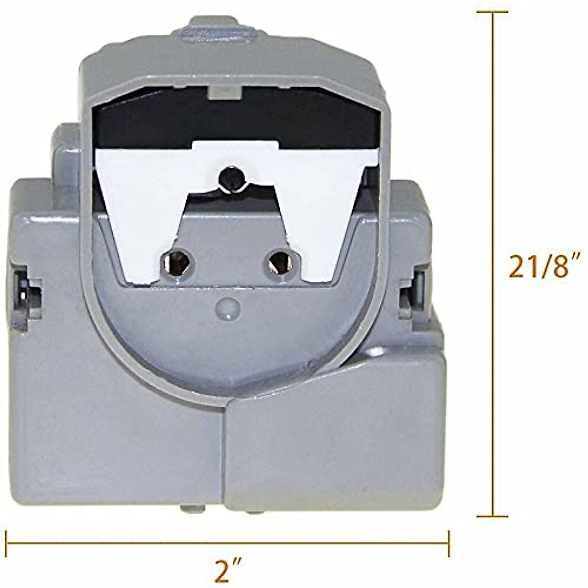 EQUIPMENT DOCTOR US CK910010004 fits Embraco Compressor Start Relay + Capacitor (Terminal 1/4", Gray)