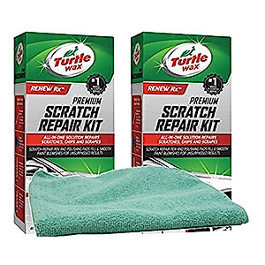Turtle Wax Scratch Repair Kit Bundle with Microfiber Cloth (3 Items)