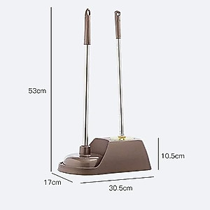 Toilet Bowl Brush Floor Standing Toilet Cleaner Brush Home Bathroom Manual Cleaning Tool Toilet Brush and Plunger Combo Set