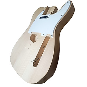 HENGYEE DIY Electric Guitar Kits 6 String Right Handed with Basswood Body maple neck & Rosewood fingerboard Chrome Hardware Build Your Own Guitar