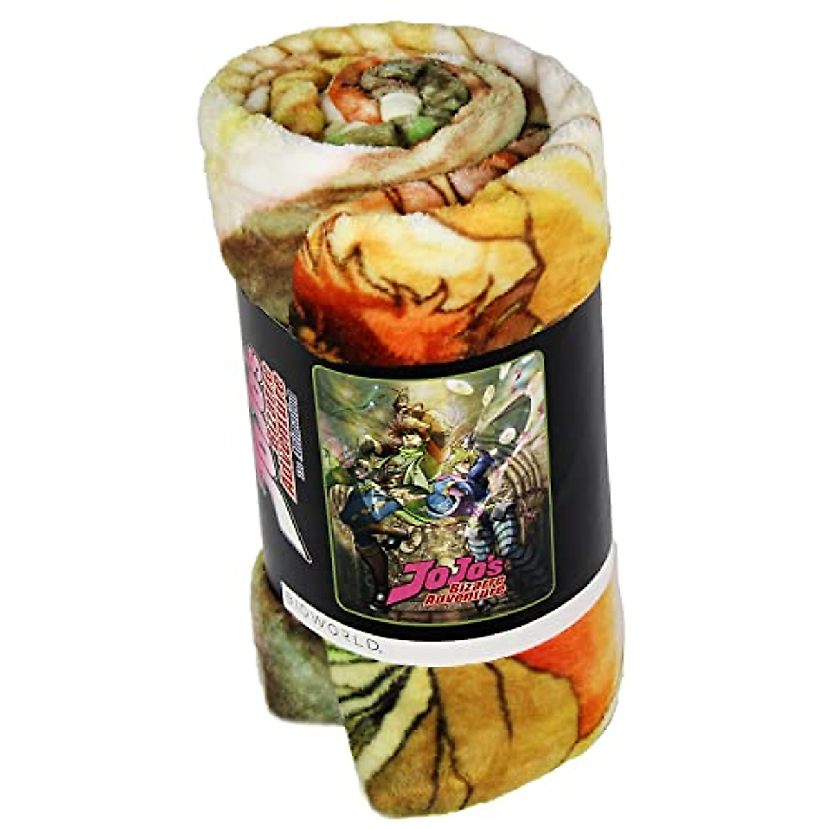 Bioworld JoJo's Bizarre Adventure Anime JoJo and Dio Brando Manga Super Soft Plush Throw Blanket 45" x 60"