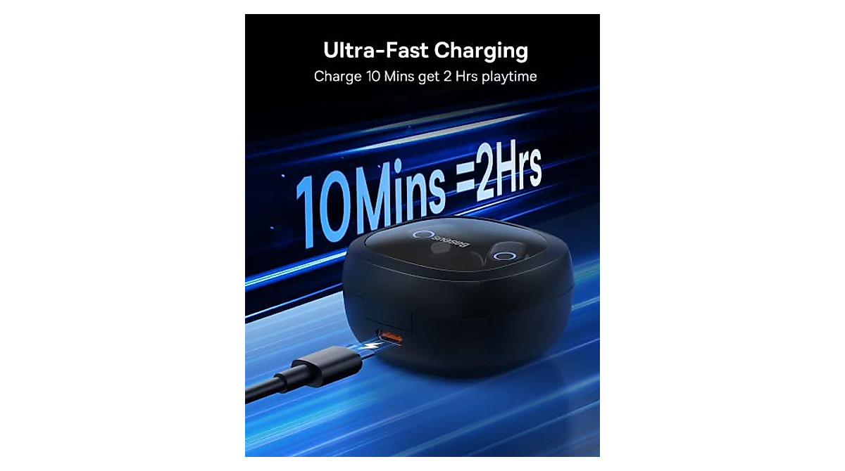 Baseus Wireless Earbuds - 50H Play, Bluetooth 5.3, LED Display