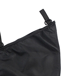 Colcolo Universal Multifunction Buggy Net Bag Baby Stroller Side Hanging Mesh Bags Organizer Pouch Lightweight Carrying Diapers Pocket Gift, Black