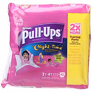 Pull-Ups Training Pants, Night*Time for Girls 3T-4T