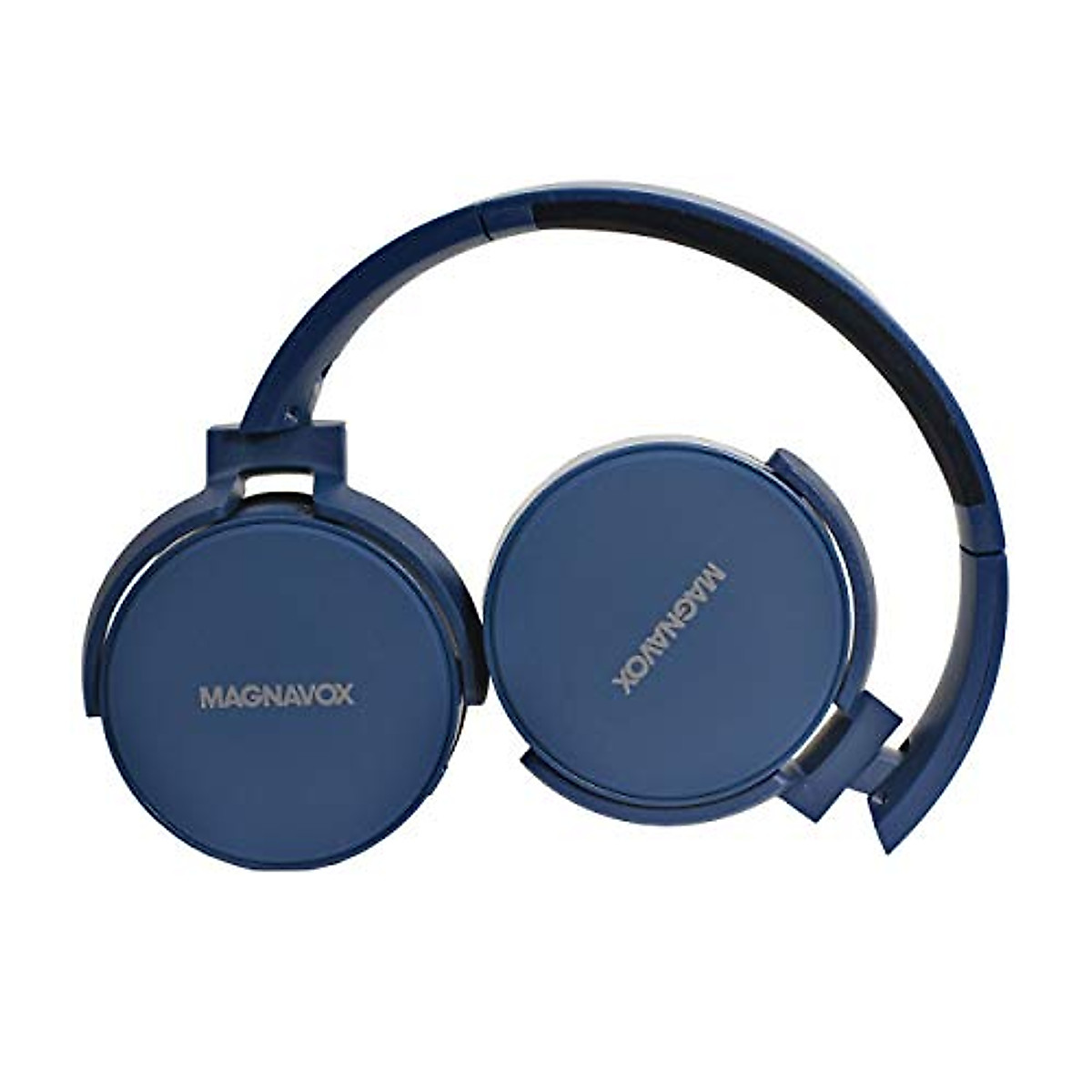 Magnavox MBH542-BL Bluetooth Wireless Foldable Stereo Headphones in Blue