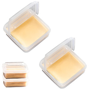 2 Pack-Plastic Cheese Storage Containers with lids airtight Keeps Cheese Fresh and Delicious Cheese Container for Fridge