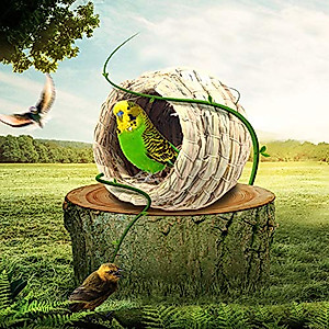 Pet Bird Bird House Bird Nest Parakeet Budgie Cockatiel Finch Sparrows Breeding Nesting Bird Aviary Cage Box Anti-Pecking Bite