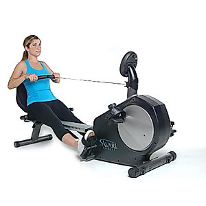 Avari Conversion II Rower/Recumbent Bike, Black - Smart Workout App, No Subscription Required - Rowing Machine and Stationary Exercise Bike
