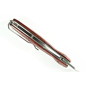 Mcusta Seki Japan MC-183G Leyasu Red & SPG2 San Mai Folding Hunter Knife