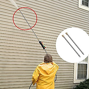 Xiny Tool Pressure Washer Extension Wand, 17 Inch Stainless Steel with 1/4" Quick Connect Power Washer Lance, 2 Pack