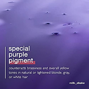 milk_shake Silver Shine Light Purple Shampoo for Blonde Hair - Blonde Toner for Brassy Hair