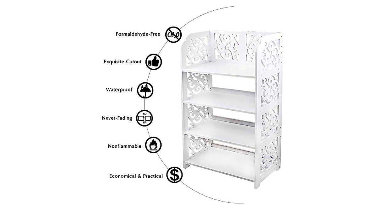 Jerry & Maggie 4-Tier Shoe Rack - Stylish Storage Solution