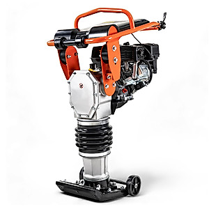 SuperHandy Jumping Jack Tamping Rammer 209cc 7HP 4-Stroke Gas Engine - 3500 lbs Impact Force, 137lbs Weight, 26" Max Compaction Depth, for Soil, Gravel, Footings, Concrete Slabs, and Foundations