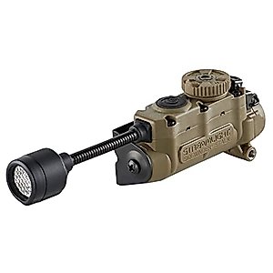 Streamlight 14307 Sidewinder Stalk 76-Lumen Tactical Helmet Light with Flexible Stalk, Includes Battery, Helmet Clip, Arc Rail Mount and Assembly, Coyote