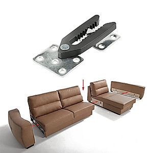 Sofa Connector Heavy Duty Sectional Couch Joint Snap Clip Furniture Combination Metal Buckle Sofa Joint Snap Sectional Couch Connector