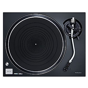 Technics Turntable, Premium Class HiFi Record Player with Coreless Direct, Stable Playback, Audiophile-Grade Cartridge and Auto-Lift Tonearm, Dustcover Included – SL-100C, Black (SL-100C-K)