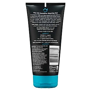King of Shaves Sensitive Shaving Gel, Low Foam for a Refreshing and Precise Shave, Shave Gel For Men, 2 x 175ml