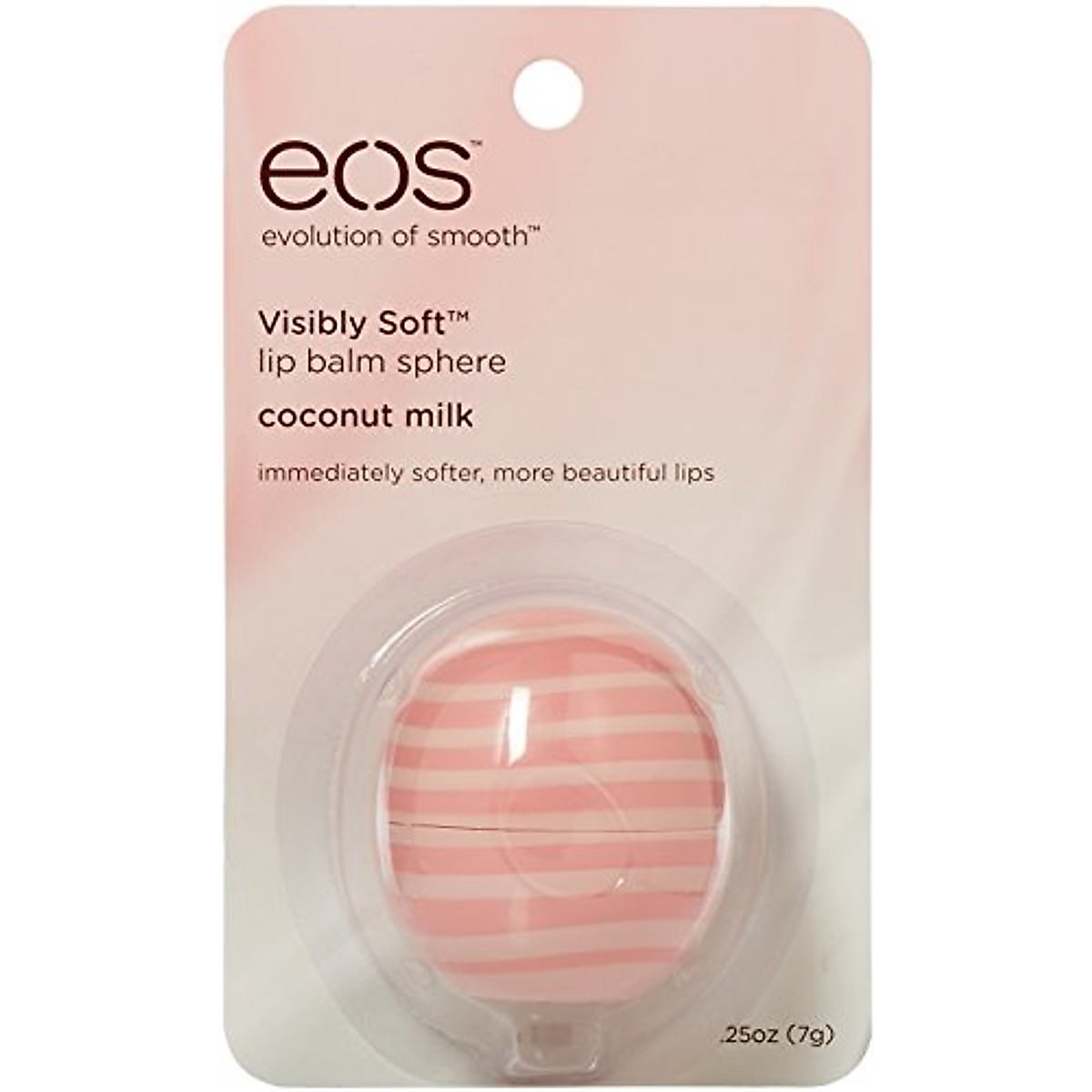 EOS Super Soft Shea Lip Balm, Coconut Milk 0.25 oz (Pack of 2)