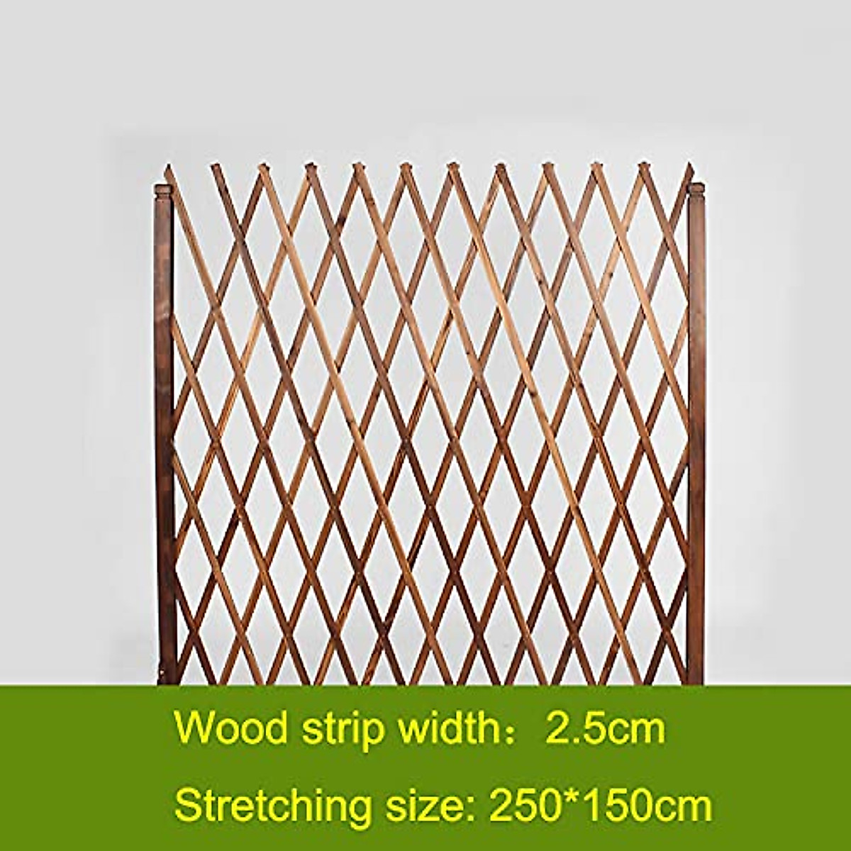 Large Fence,Wood Fence Grid Decoration Telescopic Guardrail Edging Fencing Privacy Fence Indoor Outdoor Garden Fence