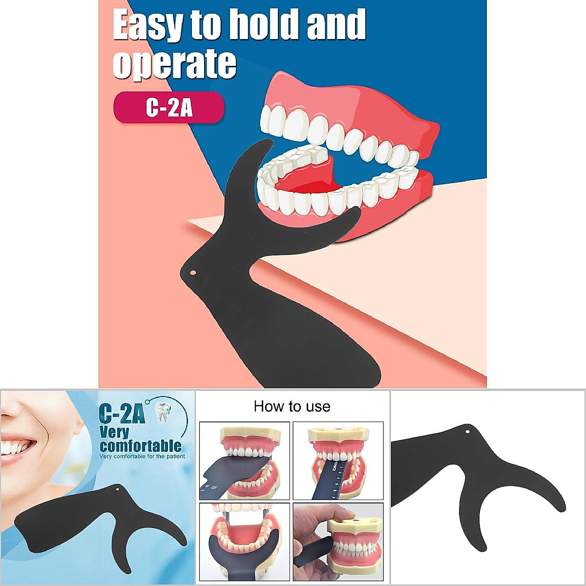 Photography Contraster, Oral Background, Dental Photography Black Background Palatal Photography Contraster Orthodontic Photographic, Bite Blocks (C-2A)