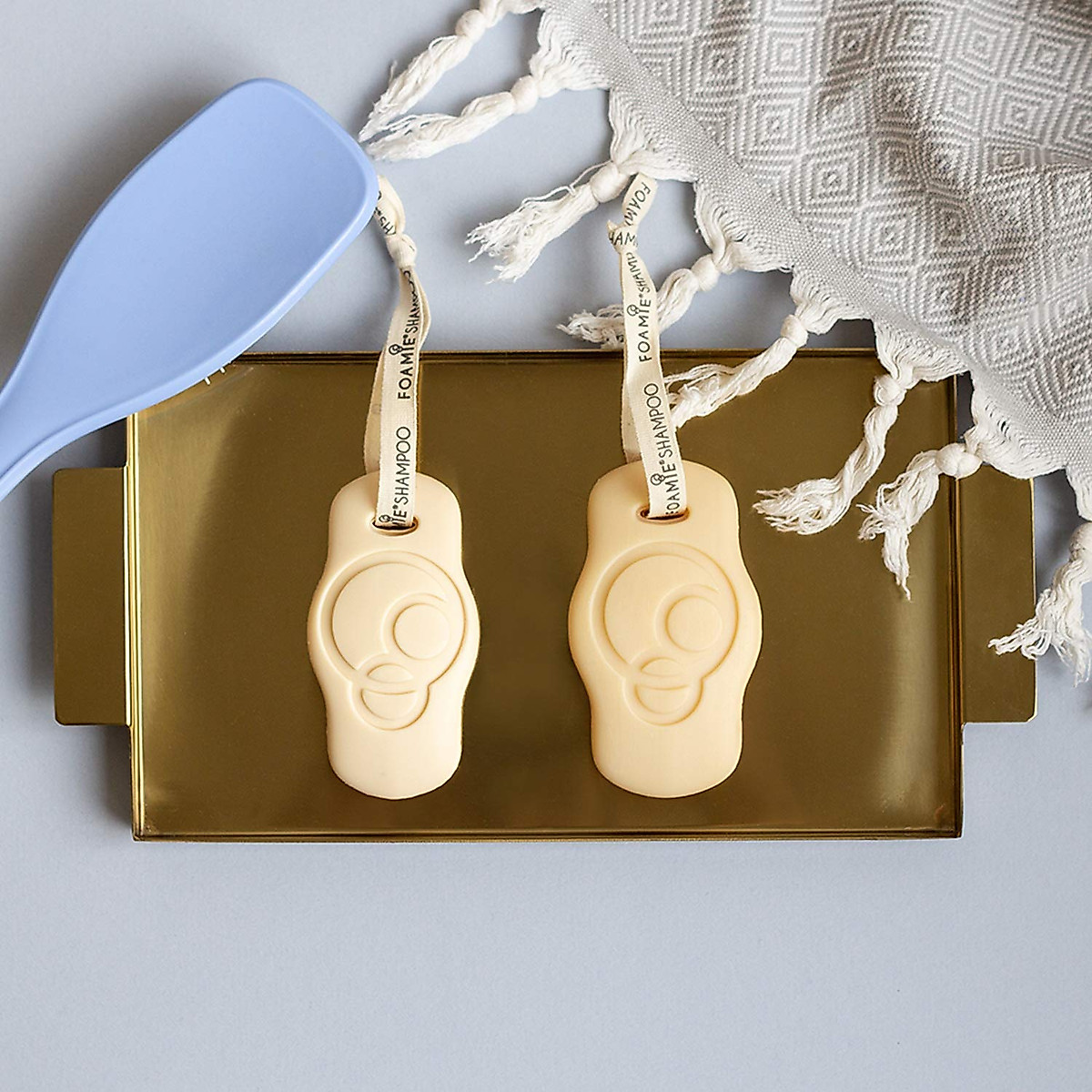 Foamie Solid Shampoo, Normal Hair & Curls with Coconut Oil, Hair Shampoo for Natural Shine 100% Vegan, Plastic-Free, 80 g