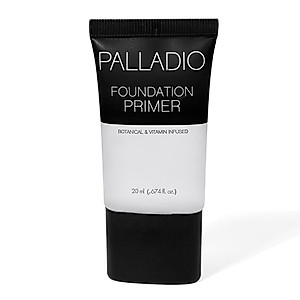 Palladio Foundation Primer, Lightweight and Velvety Primer with Aloe Vera and Chamomile, Wear Alone or As Foundation Base, Minimizes Fine Lines and Pores, Helps Makeup Last Longer, 0.674 oz