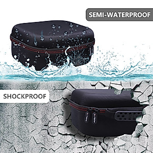 LTGEM Case Compatible with Turtle Beach Stealth 600 / 700 Gen 3 & 600 /700 Gen 2 MAX Wireless Gaming Headset, Black+Gray