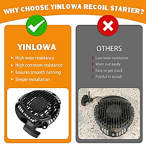 Recoil Starter Assembly For Kohler XT675 XT650 XT775 XT800 6.5 6.75 7.75 8.0 HP 149cc 173cc Engine Toro Lawn Mower Pull Start with Retractable Spring Pull Cord - Replaces 1416520, 14165 20S, 1416520-S