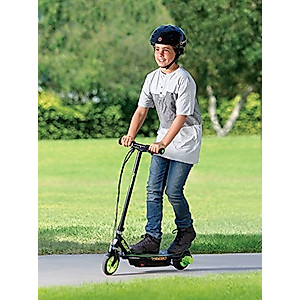 Razor Power Core E90 Electric Scooter with hub motor, push-button throttle, for kids 8+